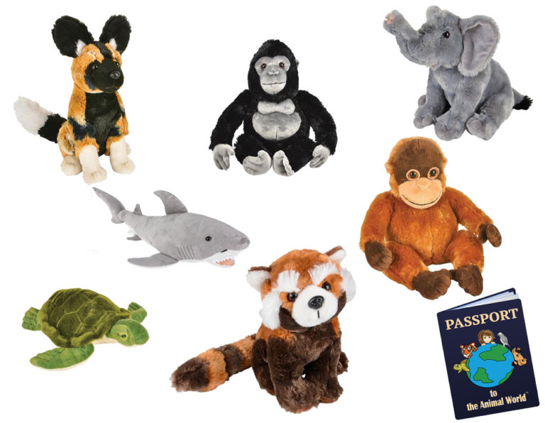 Plush Animal Friends with Passports